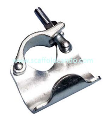 China Q235 scaffolding galvanized drop forged 48.3mm putlog coupler, single clamp for fasten toe board with scaffold tube for sale