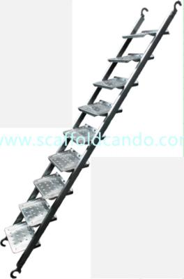 China Good load-bearing strength 450*2677mm, 450*2515mm, 450*2397mm, scaffolding galvanized steel ladder 7 steps 8 steps for sale