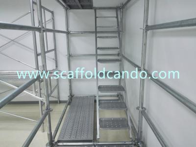 China Scaffolding galvanized steel ladder 450*2677mm 9 steps stair case 8 steps ladder 7 steps ladder for sale for sale
