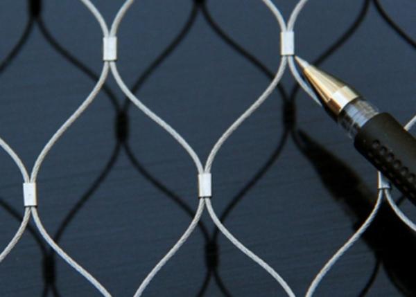 Quality Knotted 30*30 Zoo Mesh 1.5mm Stainless Steel Wire Rope Mesh for sale