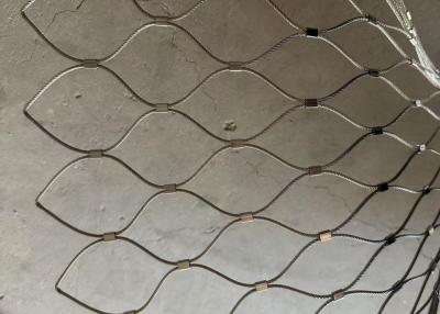 China 7x7 balustrade kabel mesh 316L roestvrij staal touw mesh zoo mesh for sale