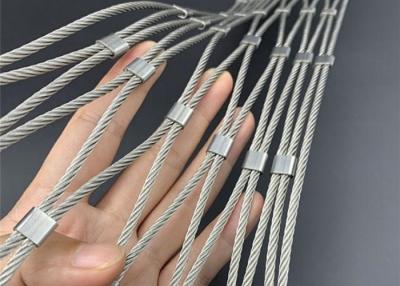 China SS304 Stainless Steel Rope Mesh 100MM For Water Pollution Control Fence for sale