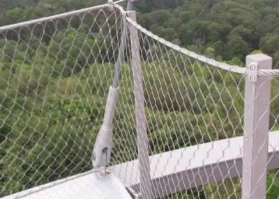 China 40*40mm Rope Net Fence For Tiger Enclosure And Animal Aviary Protective Use for sale