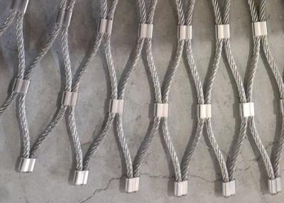 China Zoo Rope Netting 66*66mm Cable Mesh 2.2mm Stainless Steel Cable Netting for sale