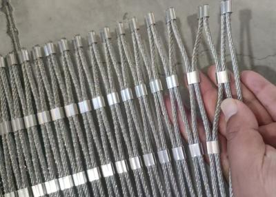 China SS304 Stainless Steel Wire Rope Net 22mm*22mm Mesh with 1.5mm Wire Diameter for Farm Stair Fence for sale