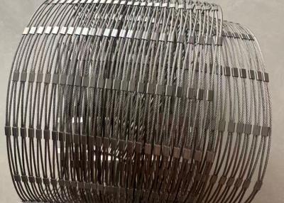 China Silver Stainless Steel 304 7*7 or 7*19 Zoo Rope Netting for High Strength and Durability for sale