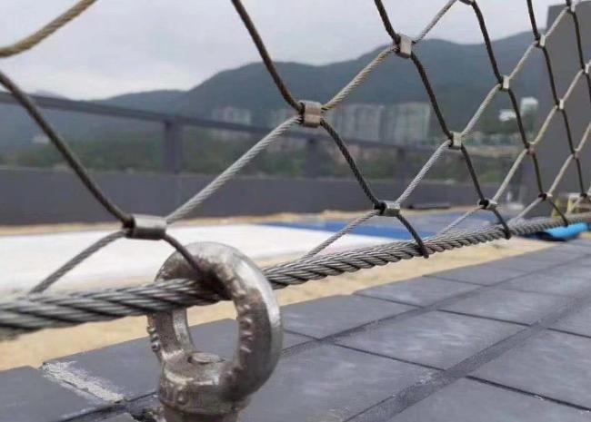 Stainless steel wire rope mesh installation example