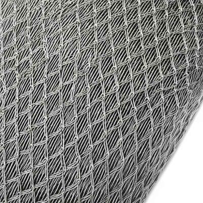 China 22mm*22mm Mesh Size 304 Stainless Steel Wire Rope Mesh for Zoo Rope Netting with ISO/TS 15510:2003 Standards and Customized Color for sale