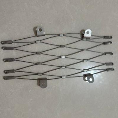 China SS304 Stainless Steel Plain Weave Rope Mesh Cable High Altitude Anti Falling Net for sale