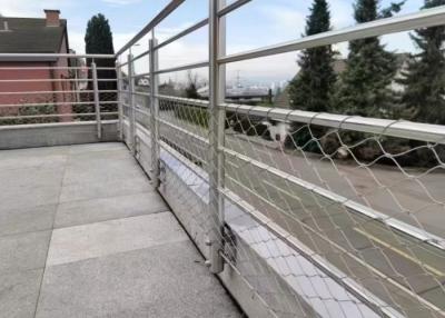 China 62mm Mesh Size Stainless Steel 316 Wire Rope Mesh for Balustrade Safety Net for sale