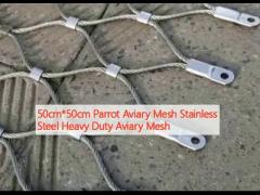 50cm*50cm Parrot Aviary Mesh Stainless Steel Heavy Duty Aviary Mesh