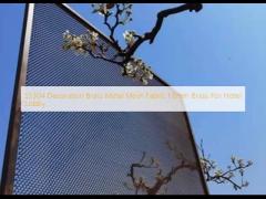 Ss304 Tessuto a maglia in ottone metallico decorativo 1,8 mm per l'ingresso dell'hotel