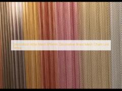 Decoration Wire Mesh 6*6mm Decorative Brass Mesh Chain Link Fence