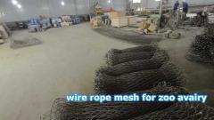 Wire Rope Mesh For Animal Park Construction