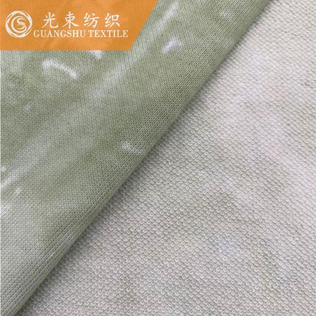 320GSM 100%Cotton Tie Printing Terry Fabric