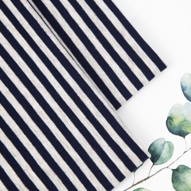 Rayon Spandex Stripes Knitted Jersey Fabric