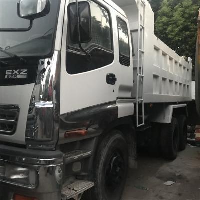 China Used ISUZU RHD Manual Transmission Red NISSAN  6*4 8x4 Dump 12 Wheels Tipper Truck For Africa for sale