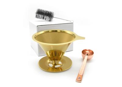 Cina il filtro 150g dal cono di acciaio inossidabile di 100mm versa sopra il filtro riutilizzabile in vendita