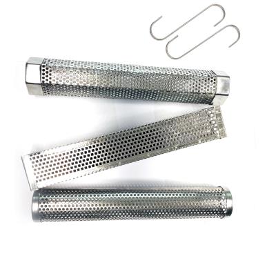 Cina Griglia esagonale a 12 pollici del gas della metropolitana del fumatore della rete del generatore 103g del fumo del BARBECUE in vendita