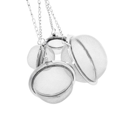 China do filtro de aço inoxidável da bola de chá de 90mm tesouro gotejante 15pcs do sabor à venda