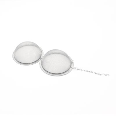 China Bola de aço inoxidável 90mm de Sus304 Mesh Filter Baskets Tea Strainer à venda