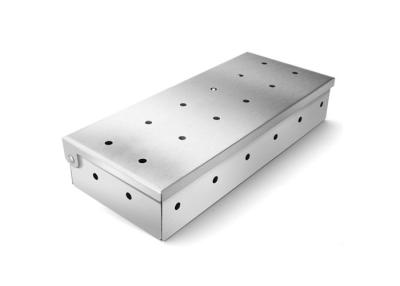 Cina Scatola di fumo di legno del BARBECUE della pallina di acciaio inossidabile 304 di rettangolo 23*10.5cm in vendita