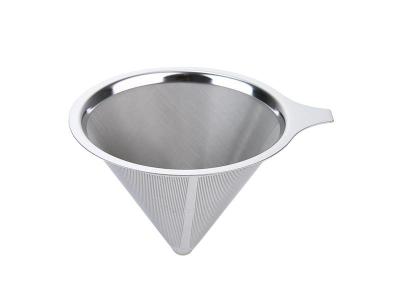 Cina l'acciaio inossidabile Mesh Coffee Filter CF03 di 89mm versa sopra il portatile in vendita