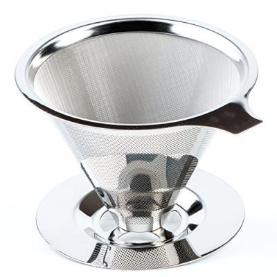 Cina 304 argento del rubinetto 89mm di acciaio inossidabile Mesh Coffee Filter Pour Over in vendita