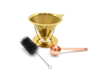 Cina il caffè di acciaio inossidabile 300g versa sopra il dispositivo di gocciolamento senza carta 100mm del caffè in vendita