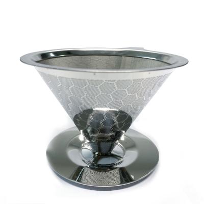 Cina Acciaio inossidabile Mesh Coffee Filter Reusable Drip della fodera di miscela 60g 145mm in vendita