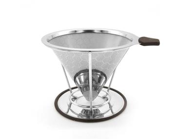 Cina Il cono riutilizzabile Mesh Coffee Filter fine 120mm senza carta versa sopra la macchinetta del caffè in vendita