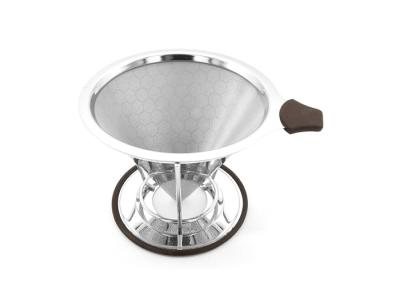 Cina Il cono riutilizzabile Mesh Coffee Filter fine 120mm senza carta versa sopra la macchinetta del caffè in vendita