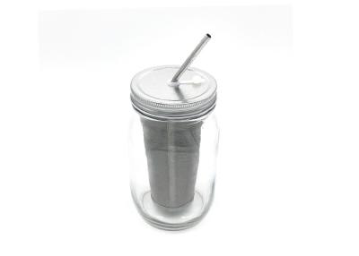 Cina I 300 micron cilindrico Mason Jar Cold Brew Filter hanno personalizzato il supporto in vendita