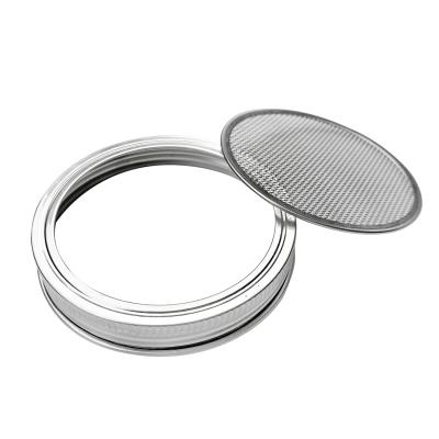 China Metal Mesh Sprouting Jar Lids 304 tampas emergentes de aço inoxidável dos SS 86mm à venda