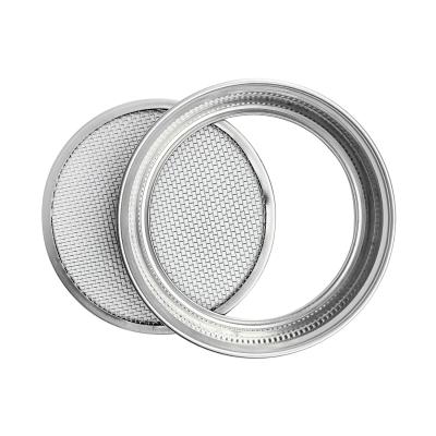 China 24g fio Mesh Filter Disc Canning Lids de 3,38 polegadas e boca larga dos anéis à venda