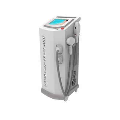 China 808nm diode laser+IPL hair removal machine Hair Removal And Treatment Freckles Removal for sale