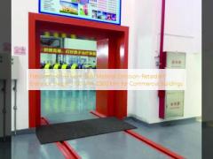 Material de vedação de neopreno ou silicone com retardador de emissões Altura da entrada 1700 mm-2300 mm para edifícios comerciais