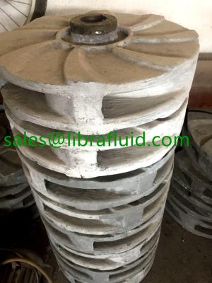 China 4/3 AH ceramic slurry pump impeller with silicon nitride bonded silicon carbide for sale