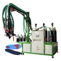 China Polyurethane Cushion Insoles Three Components Low Pressure PU Foaming Machine for sale