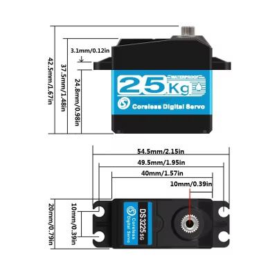 China ArcoSky DS3225 25kg High Torque Coreless Digital Servo Waterproof For RC Car Boat for sale