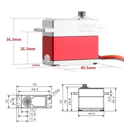 China All Metal Coreless Digital Servo 25kg High Torque HV For RC Helicopter Fixed Wing for sale