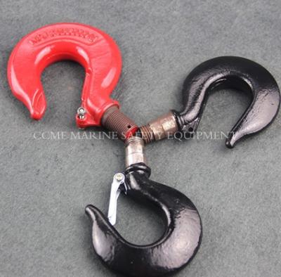 China Drop Forged Carbon Steel Paint Color Shank Hook With Latch for sale