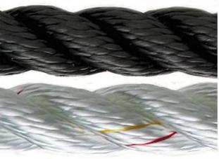 China Marine Mooring 22mm 3 Strands Twisted Nylon Rope for sale