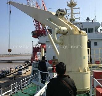 China Hydraulic Knuckle Telescopic Boom Marine Crane for sale