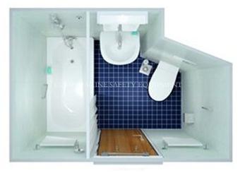 China Marine Sanitary Unit For Sharing Bathroom for sale