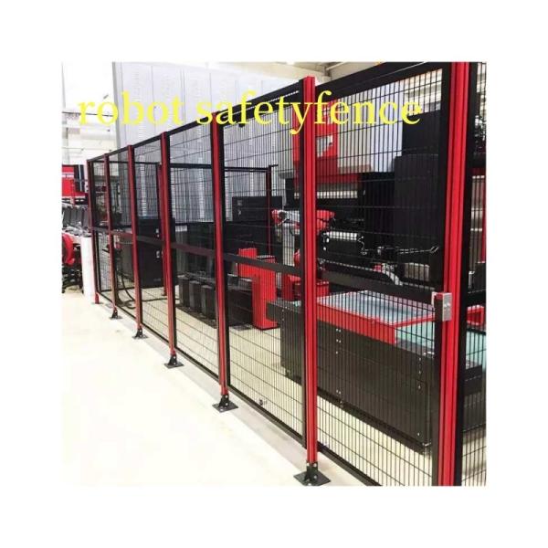 Quality 2500mm High Robot Safety Fencing Machine Protection Powder Coating Surface for sale