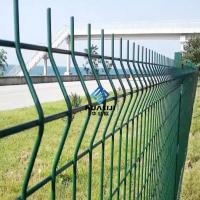 Quality Metal Welded Wire Mesh 3D Bending Fence Green Black Color for sale