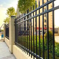 Quality Residential Area Steel Guardrail Wrought Iron Fence Fully Welded for sale