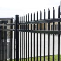 Quality Anti Rust Wrought Iron Fence Powder Coated Metal Steel for sale