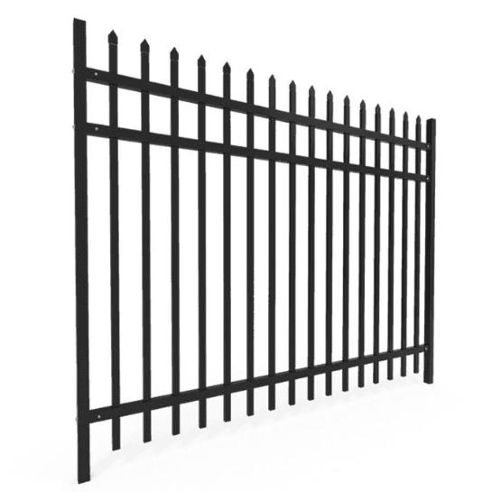 Quality Garden Security Steel Picket Fence 8 Feet Wide 6 Feet High for sale